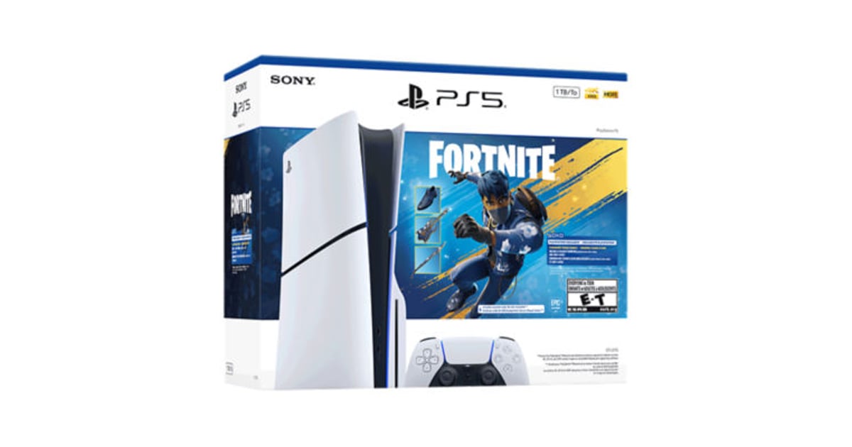 Track PlayStation5 Console 1 TB - Fortnite Flowering Chaos Bundle at ...
