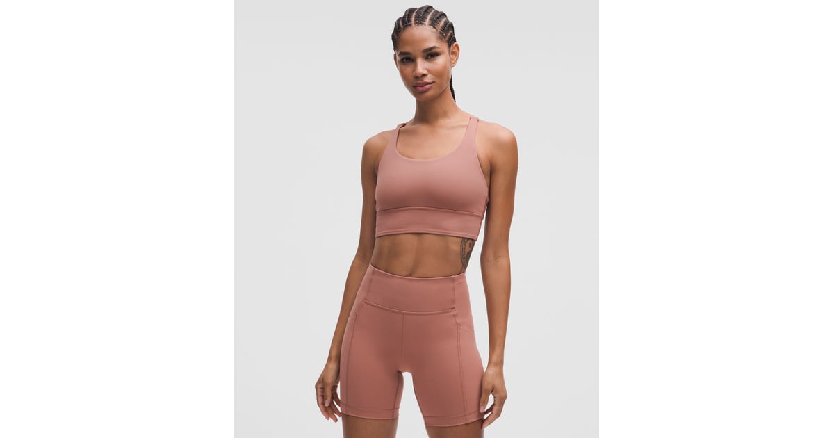 Track lululemon Energy Longline Bra *Medium Support, B-D Cups - Red