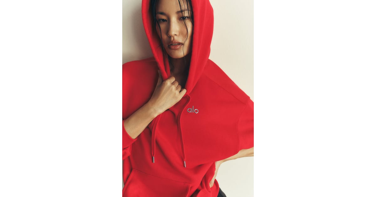 Track Alo Accolade Hoodie - Bright Red - Xl at Alo Yoga