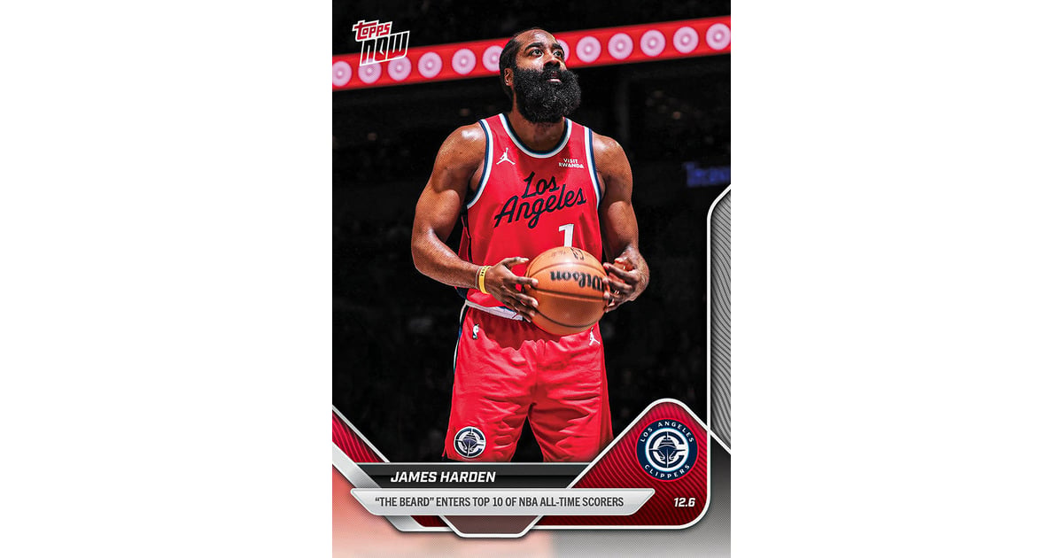 Track James Harden - 2025-26 NBA Topps NOW - Card 76 at Topps