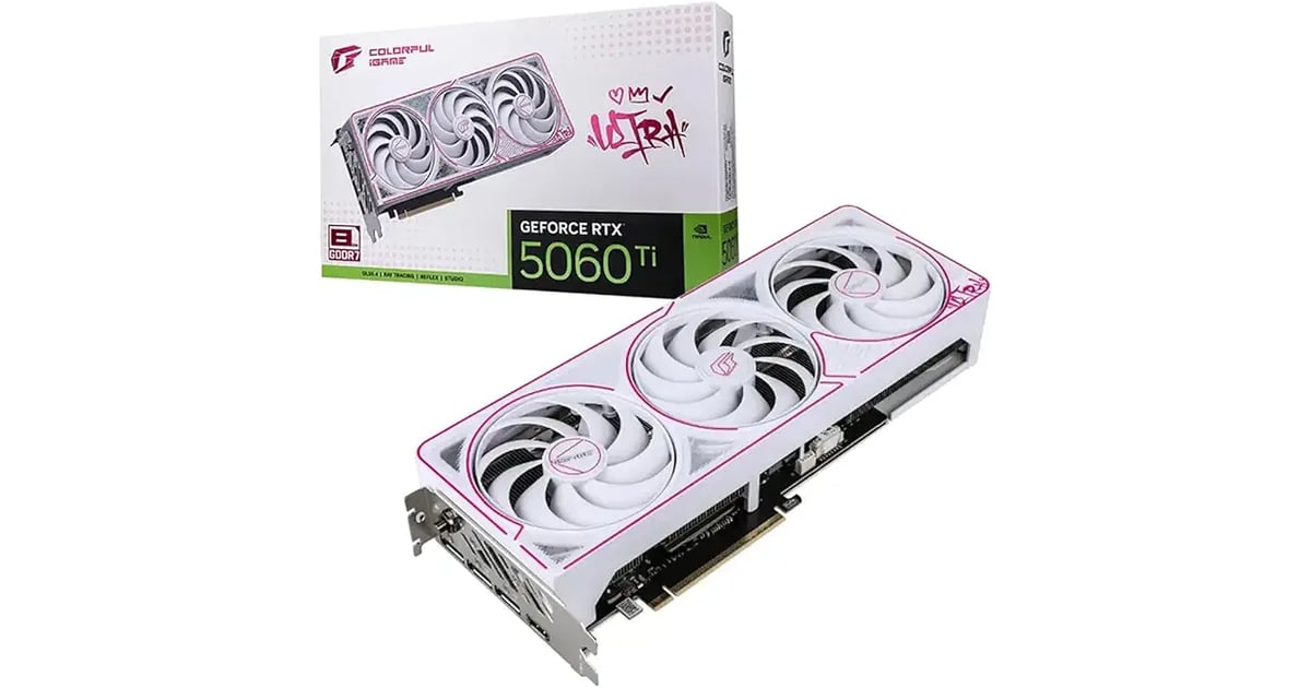 Track Colorful iGame GeForce RTX 5060 Ti Ultra W OC 8GB Graphics Card ...