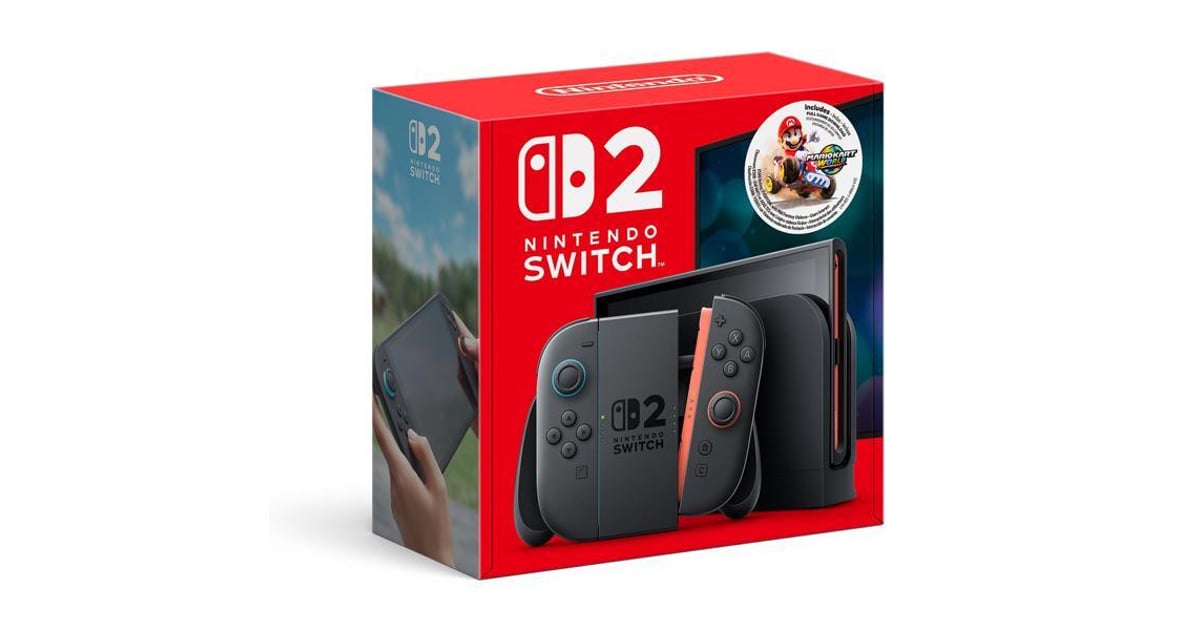 Track Open Box Nintendo Switch 2 + Mario Kart World Bundle at Newegg