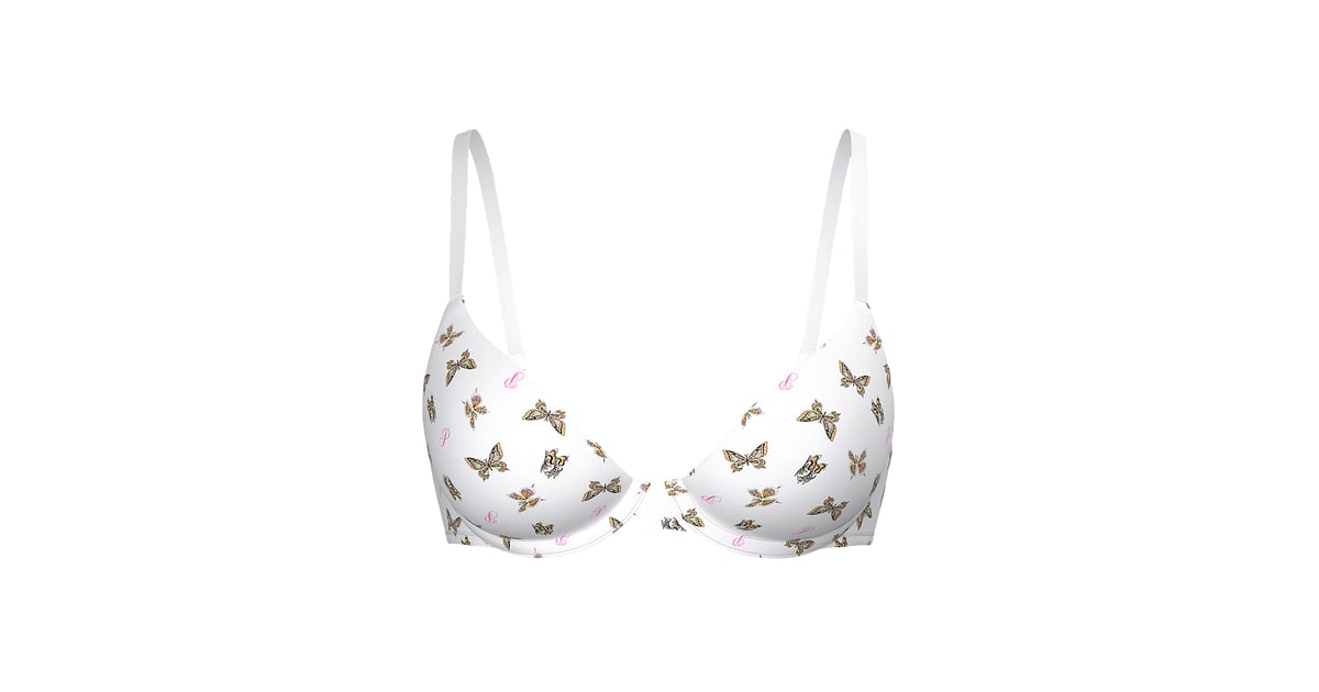 Track Wear Everywhere™ Push-Up Bra - White Butterfly Print - 40-B at