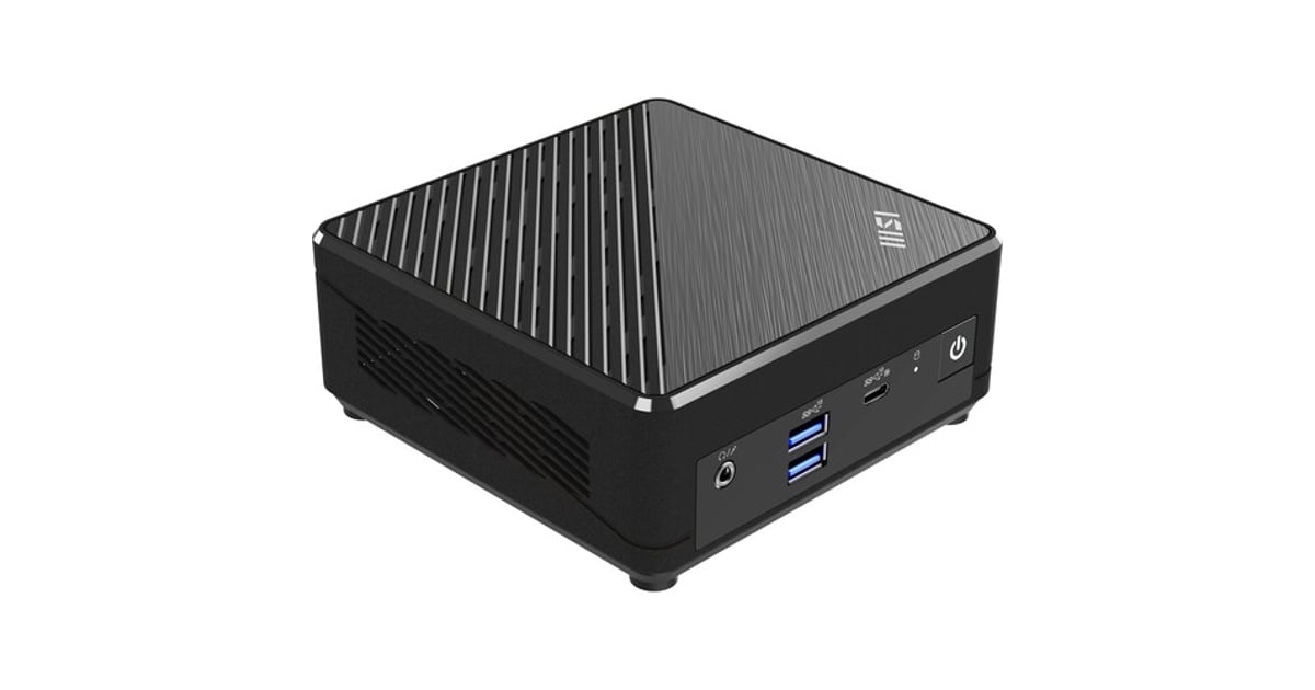 Track MSI Cubi N ADL Small Desktop Computer (Black) at B&H Photo