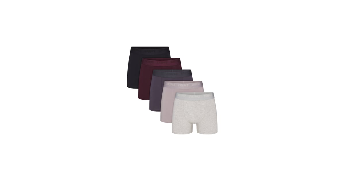 Track Skims Stretch Mens 3" Boxer Brief 5 Pack - Raven Currant Multi
