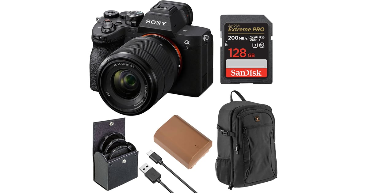Track Sony a7 IV Mirrorless Camera with 28-70mm Lens at Adorama