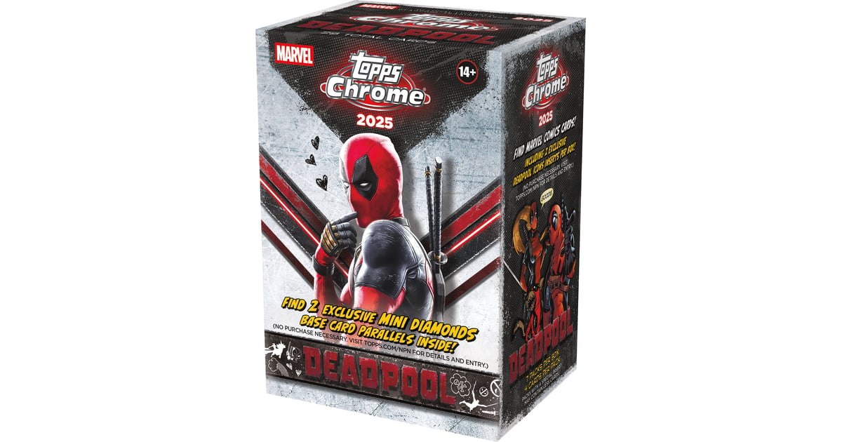 Track 2025 Topps Chrome Deadpool Value Box at Topps