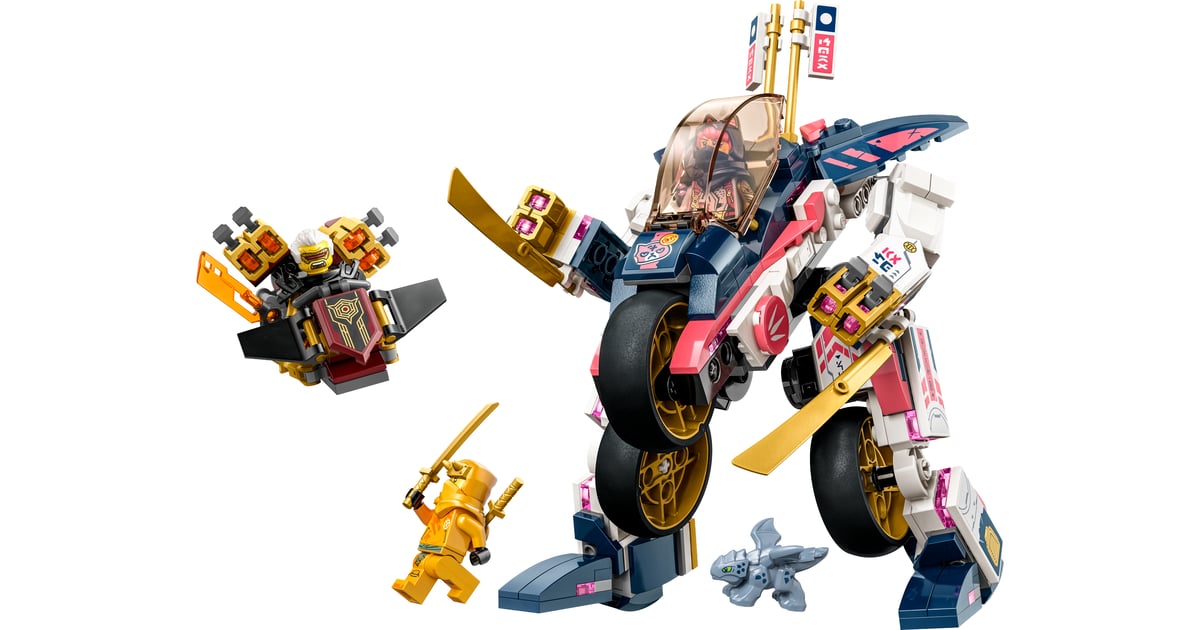 Track LEGO Sora's Transforming Mech Bike Racer at LEGO