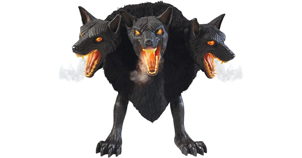2.5 Ft Cerberus Three Headed Dog Animatronics In Stock Availability
