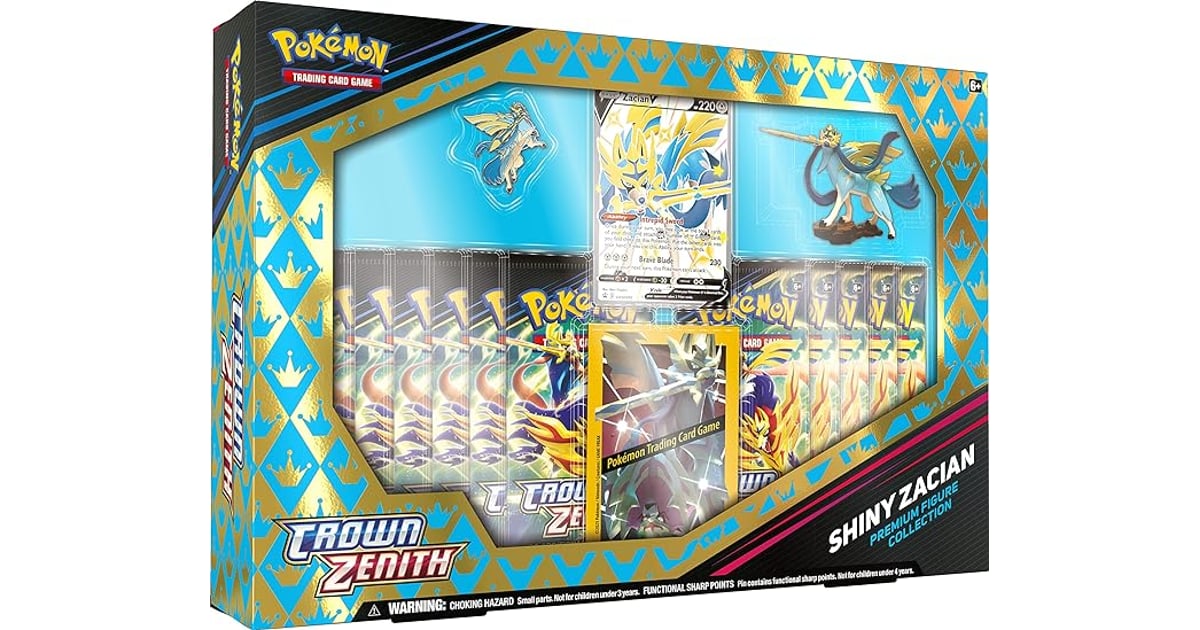 Pokemon Shiny Zacian Premium Figure Collection In Stock Availability