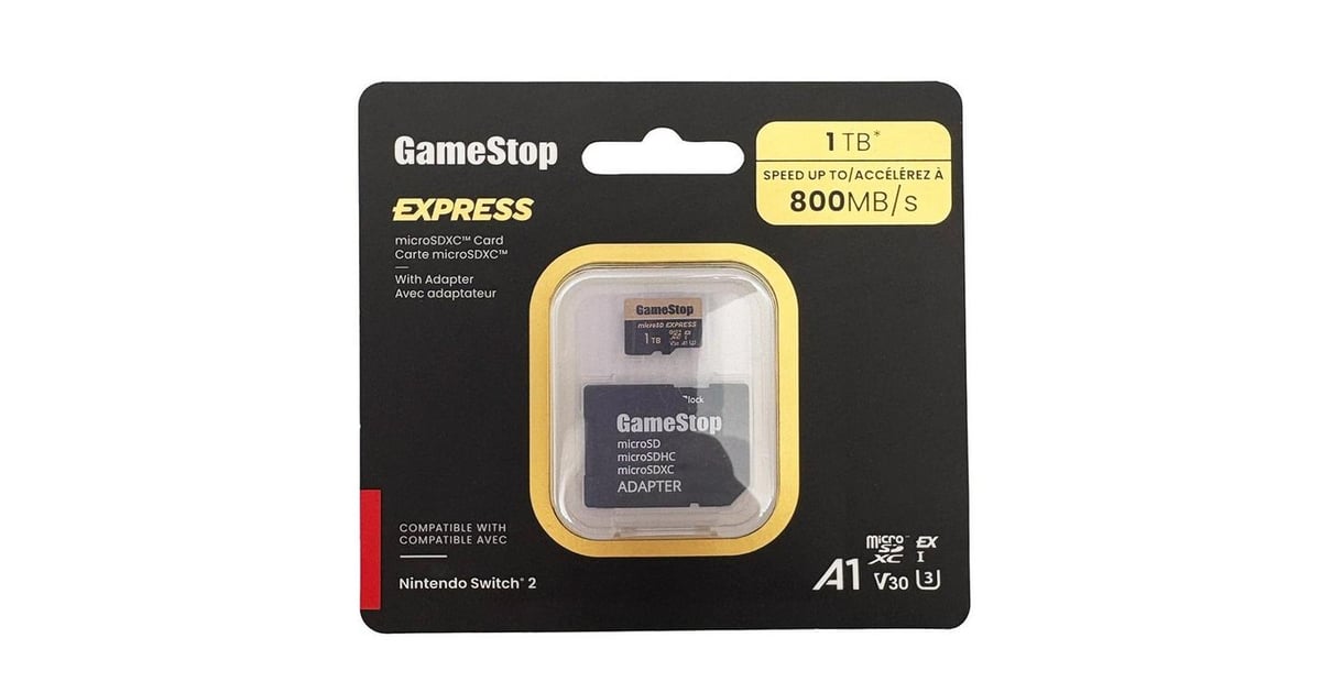 GameStop 1TB Micro SD Card for Nintendo Switch 2 In Stock Availability