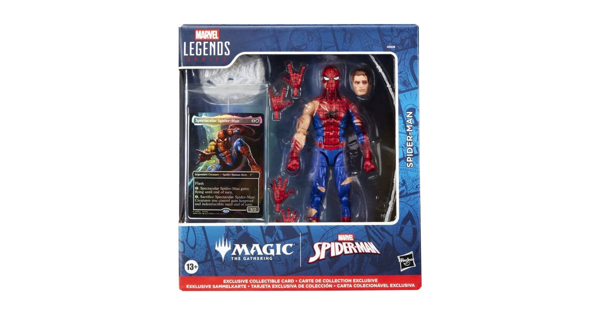 MTG Spider-Man Figure plus Exclusive Trading Card In Stock