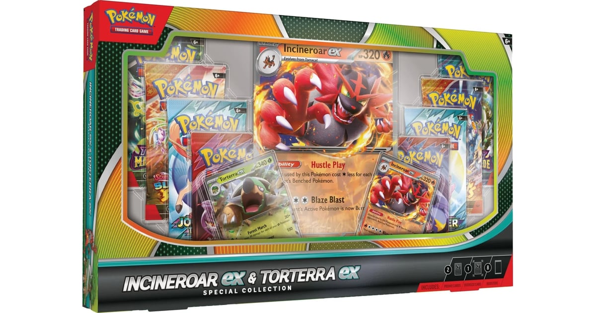 Pokemon Incineroar ex & Torterra ex Special Collection In Stock ...