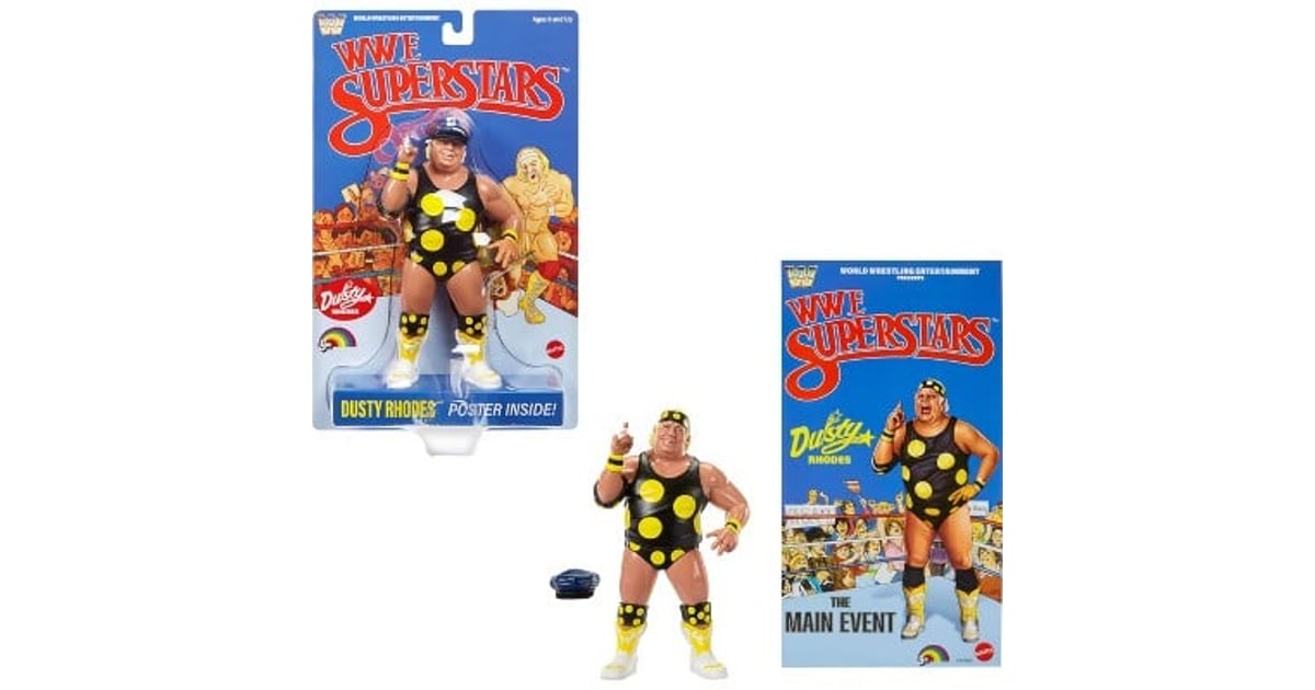 WWE LJN Superstars Dusty Rhodes Action Figure In Stock Availability