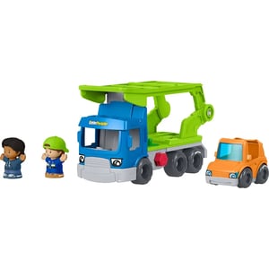 Track Fisher-Price Little People Toddler Toy Load & Roll Hauler Car ...