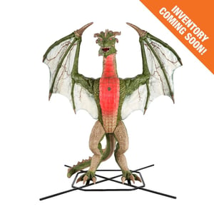 8 ft. Wide Gruesome Grounds Giant-Sized Animated Wyvern In Stock