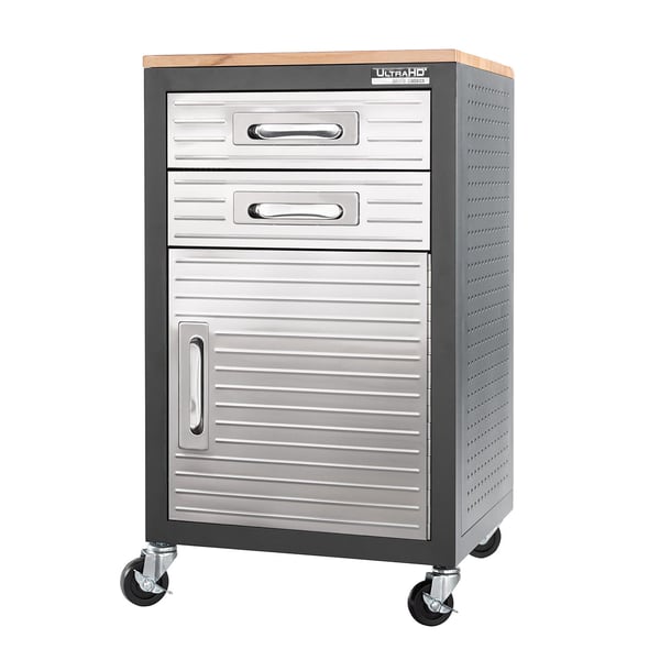 Track Seville Classics UltraHD 2-Drawer Rolling Storage Cabinet at