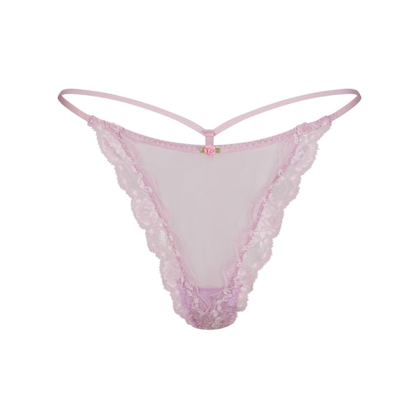 Track Skims Romance Lace String Thong - Iris Mica - M at Skims