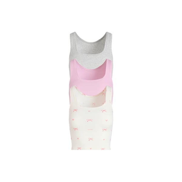 Track Skims Cotton Rib Tank 3 Pack - Baby Pink Multi - Xxs at Skims