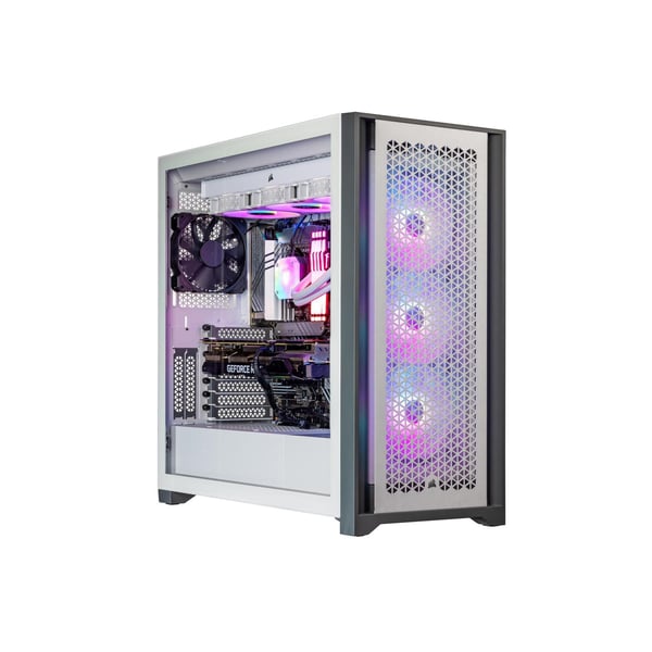 Track Velztorm White Aciex Custom Built Gaming Desktop PC (Intel