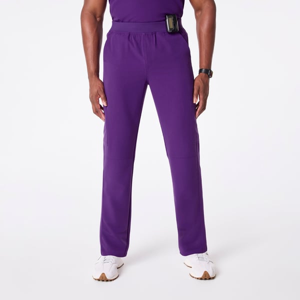 Track Figs Axim Cargo Scrub Pants - Digital Grape - 5XL - Short at