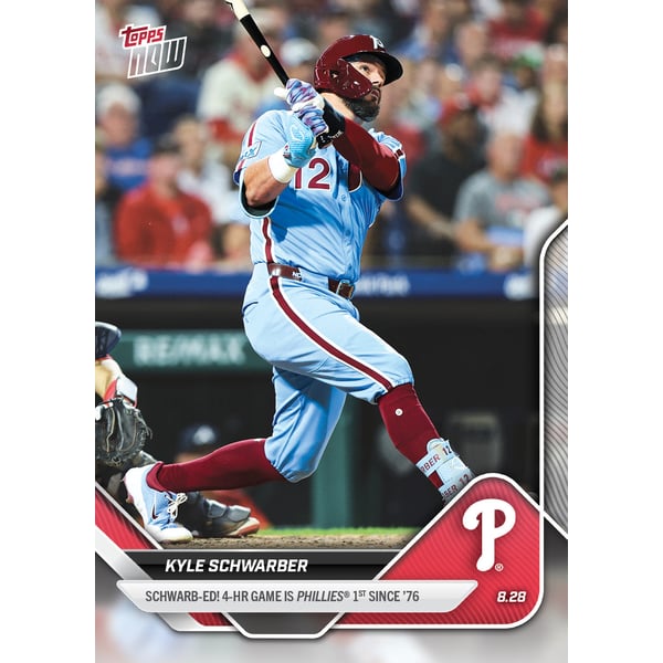 Track Kyle Schwarber - 2025 MLB Topps NOW - Card 625 - LOOK FOR RELICS
