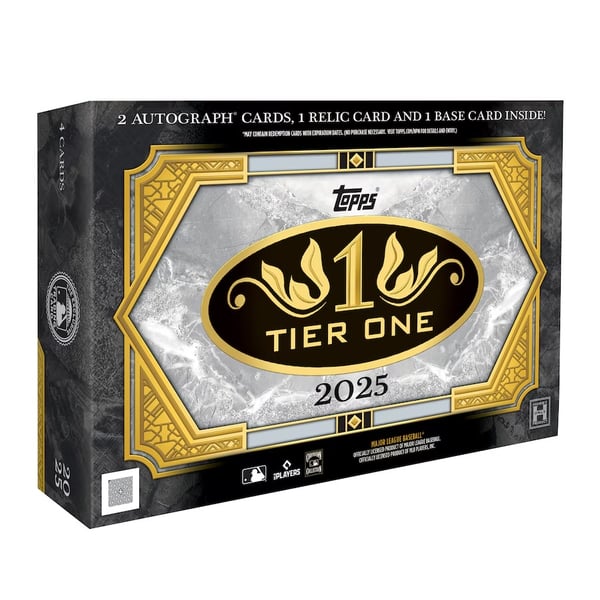 Track 2025 Topps Tier One Baseball - Hobby Box at Fanatics