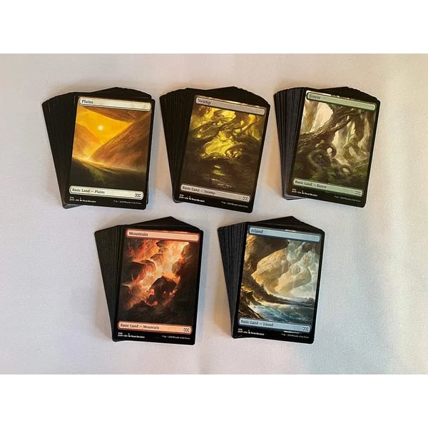 Track 100 Full Art Basic Lands - Magic The Gathering - 20 Swamp,