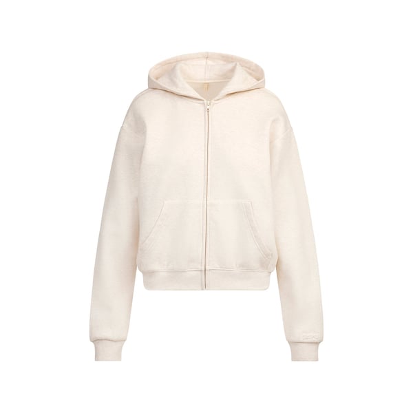 Track Skims Cotton Fleece Classic Zip Up Hoodie - Oatmeal Heather - 4