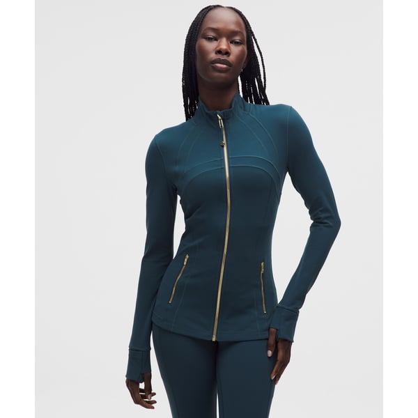 Track Define Jacket *Nulu - Indochine Blue/Gold/Gold - 2 at Lululemon