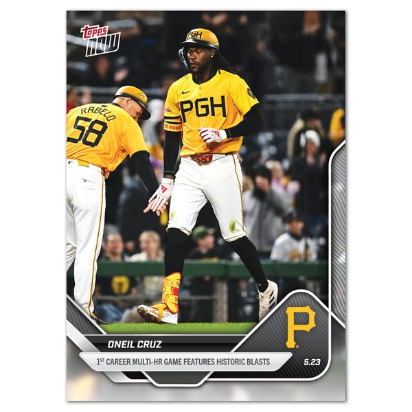 Track Oneil Cruz - 2025 MLB Topps NOW - Card 206 - PR: 577 at Topps