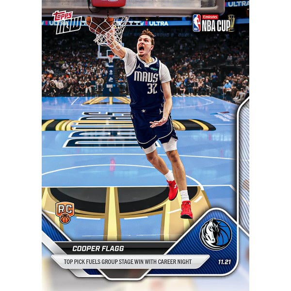 Track Cooper Flagg - 2025-26 NBA Topps NOW - Card 60 at Topps