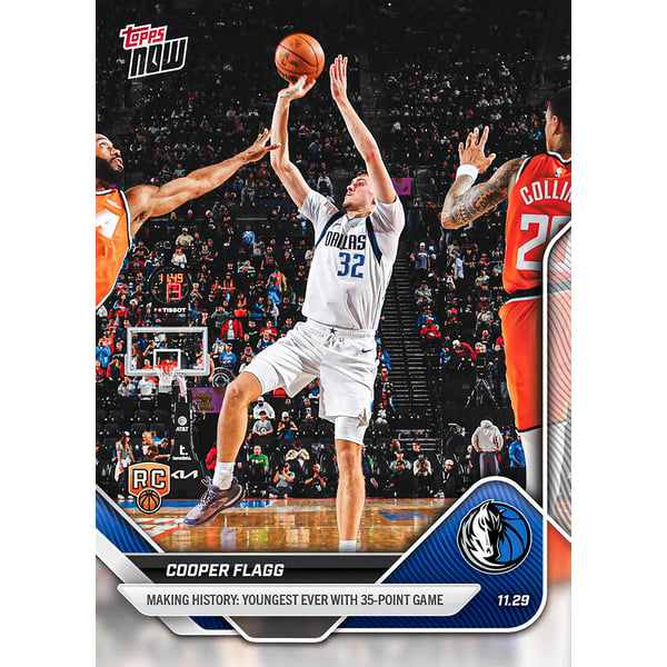 Track Cooper Flagg - 2025-26 NBA Topps NOW - Card 67 at Topps