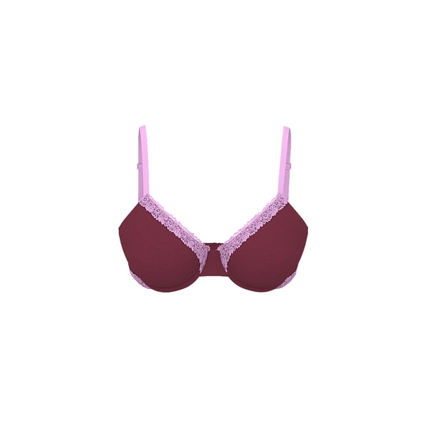 Track Wear Everywhere Push-Up Bra - Heather Burgundy - 30-G at