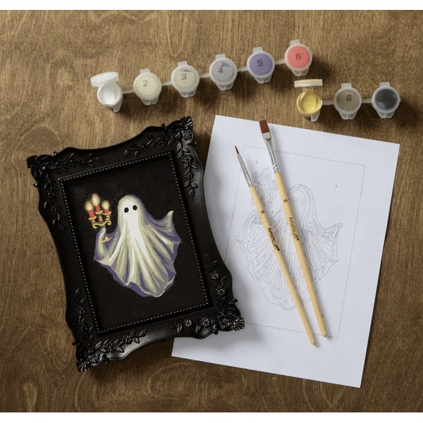 Track Mini Ghost Graveyard Framed Paint-by-Number Kit at Michaels