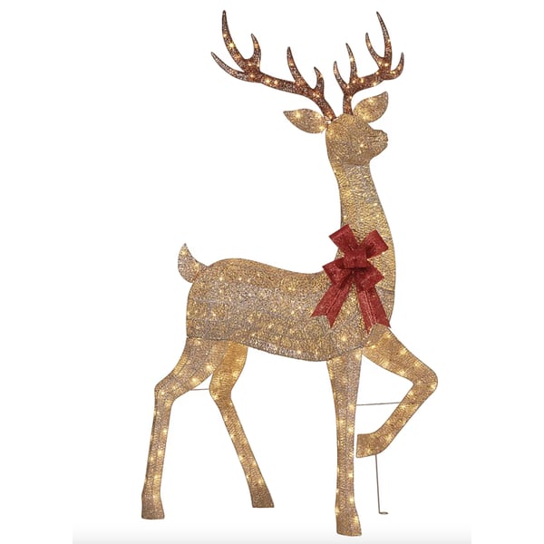 Reindeer Yard decoration with Clear LED Lights In Stock Availability